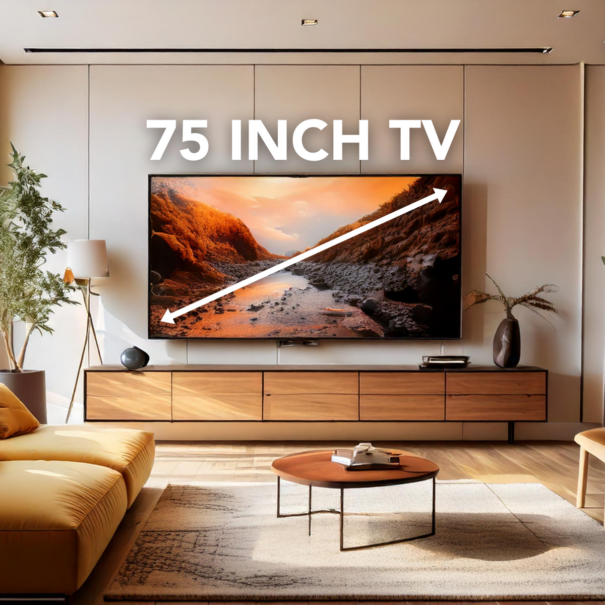 Dimensions of a 75 Inch TV – Mount-It!