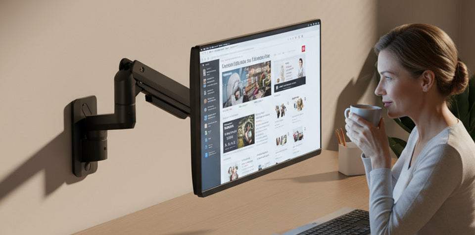 Monitor Wall Mounts | Single & Dual Wall-Mounted Solutions – Mount-It!