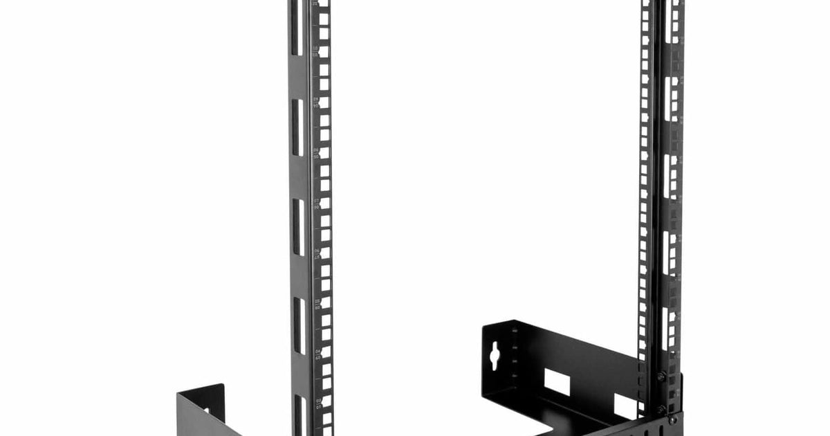 Mount-It! 12U Black Steel Open Frame Wall Rack | MI-7633