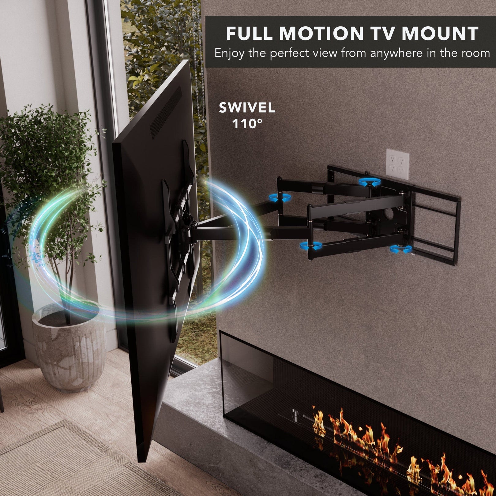 Mount-It! The Beast Heavy Duty TV Wall Mount | Mount-It! for 60" to 110 ...