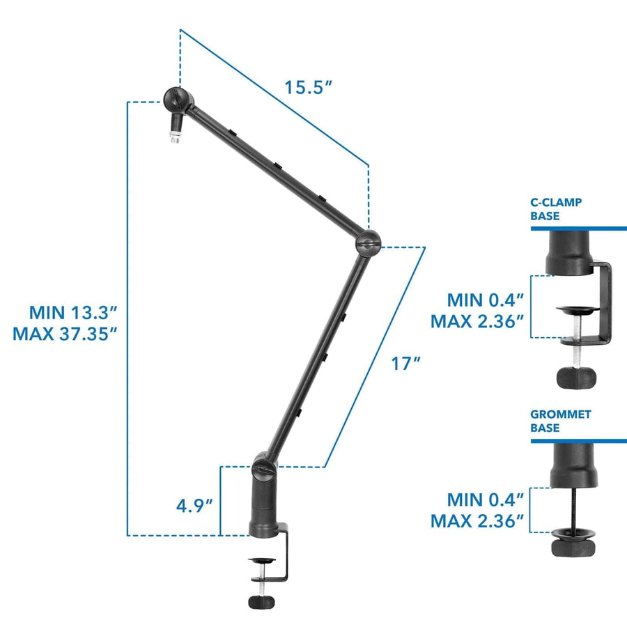 Adjustable Microphone Boom Arm – Mount-It!