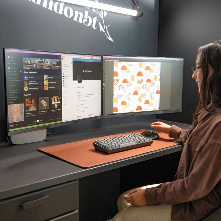 Dual Monitor Mounts & Arms | Desk Mount Solutions for 2 Screens – Mount-It!