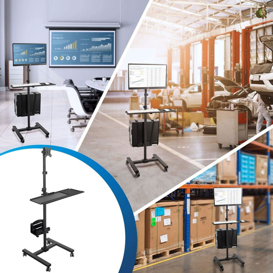 Mobile Cart With Monitor Mount & CPU Holder – MI-7948 – Mount-It!