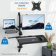 Counterbalance Keyboard Tray Arm for Wall and Pole Mounting - Mount-It!