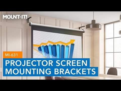 12" Universal Projector Screen Mount - Wall or Ceiling Installation ...