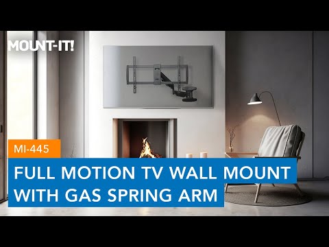 Full Motion TV Wall Mount with Gas Spring Arm - Mount-It!