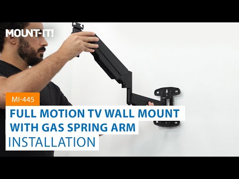Full Motion TV Wall Mount with Gas Spring Arm - Mount-It!