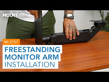 Freestanding Monitor Arm With Height Adjustment – Mount-It!