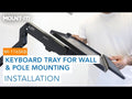 Wall and Pole Mount Keyboard Tray Arm – Mount-It!