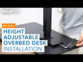 Height Adjustable Overbed Desk – Mount-It!