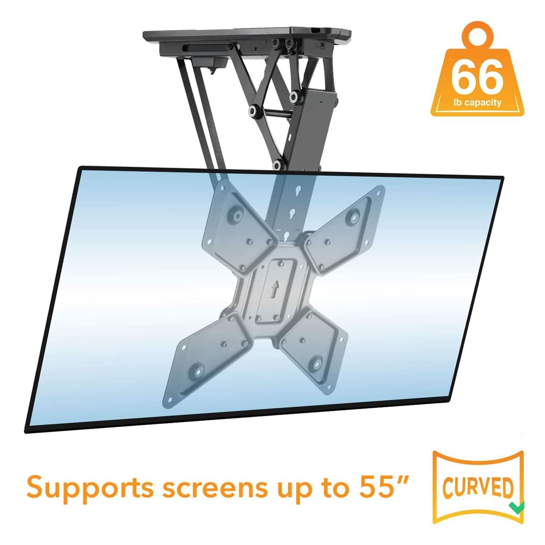 Motorized TV Mounts: Drop Down & Ceiling TV Mounts | Mount-It!
