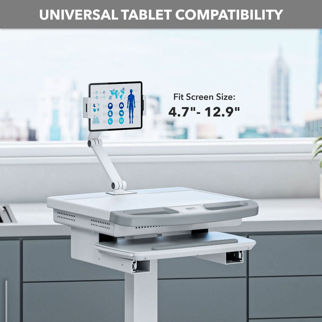 Mount-It! Tablet Arm for MedHub Mobile Workstations - Mount-It! | MI-16008