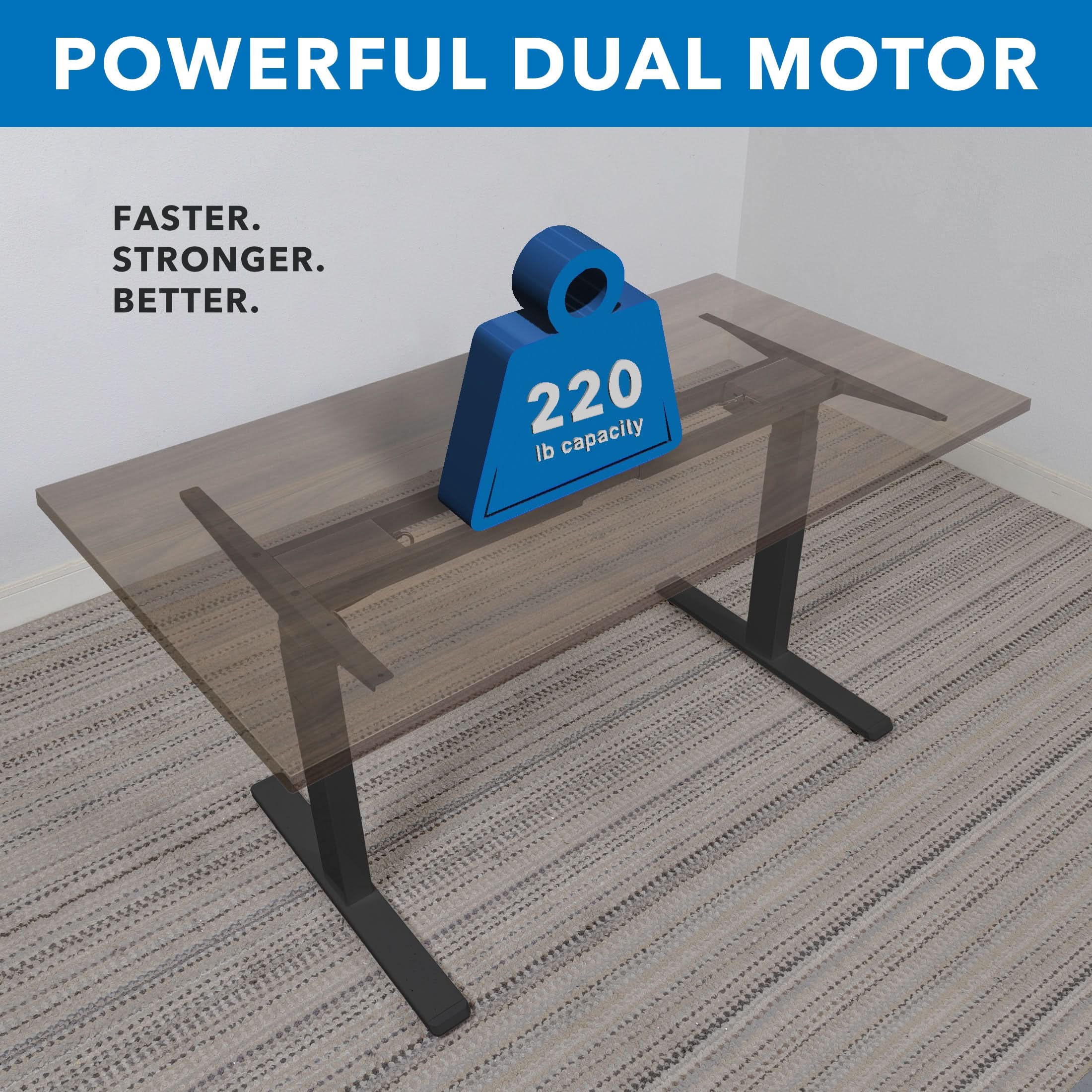 Ultimate Dual Motor Electric Standing Desk with 55 Ultimate Dual Motor Electric Standing Desk with 55