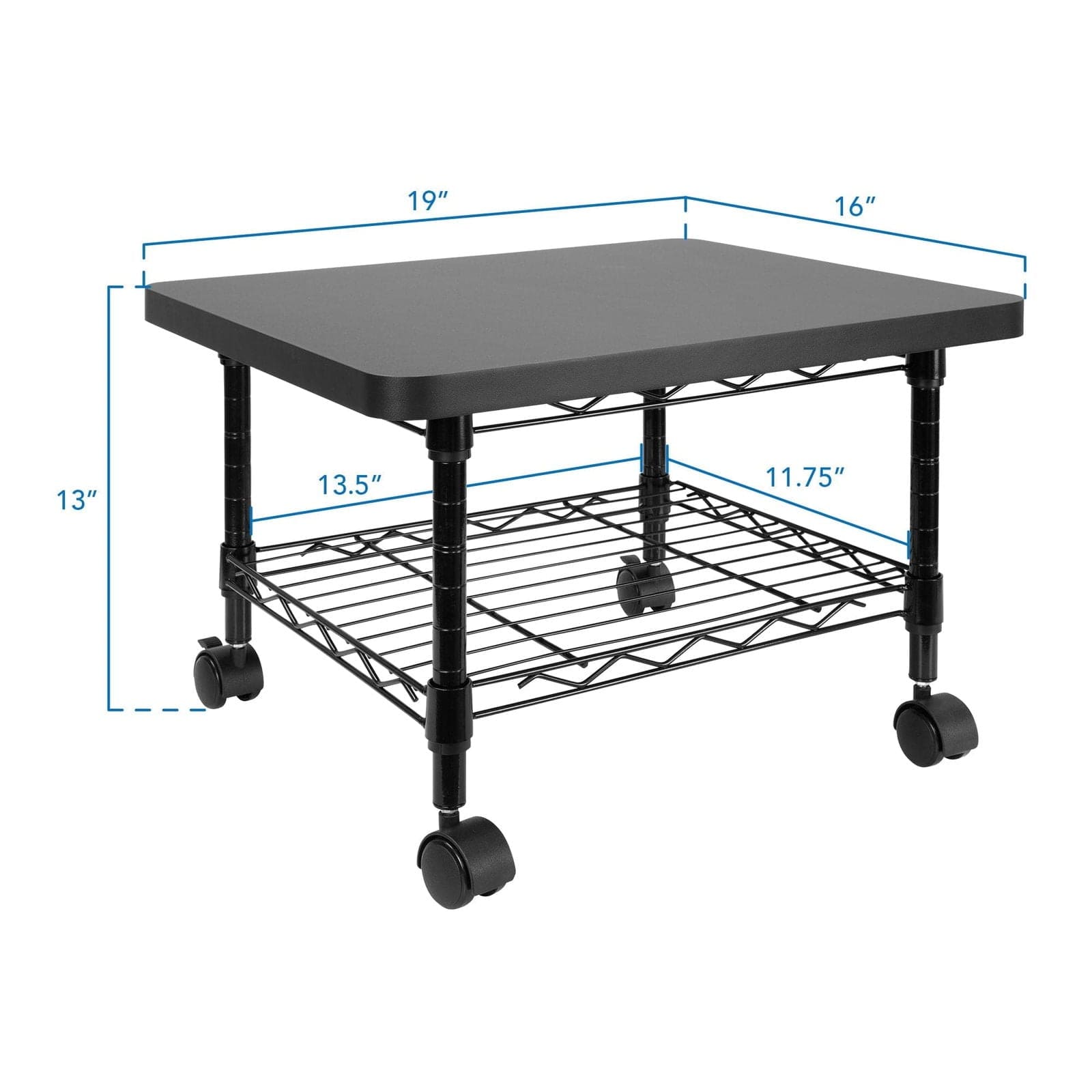 Wheeled printer cart store