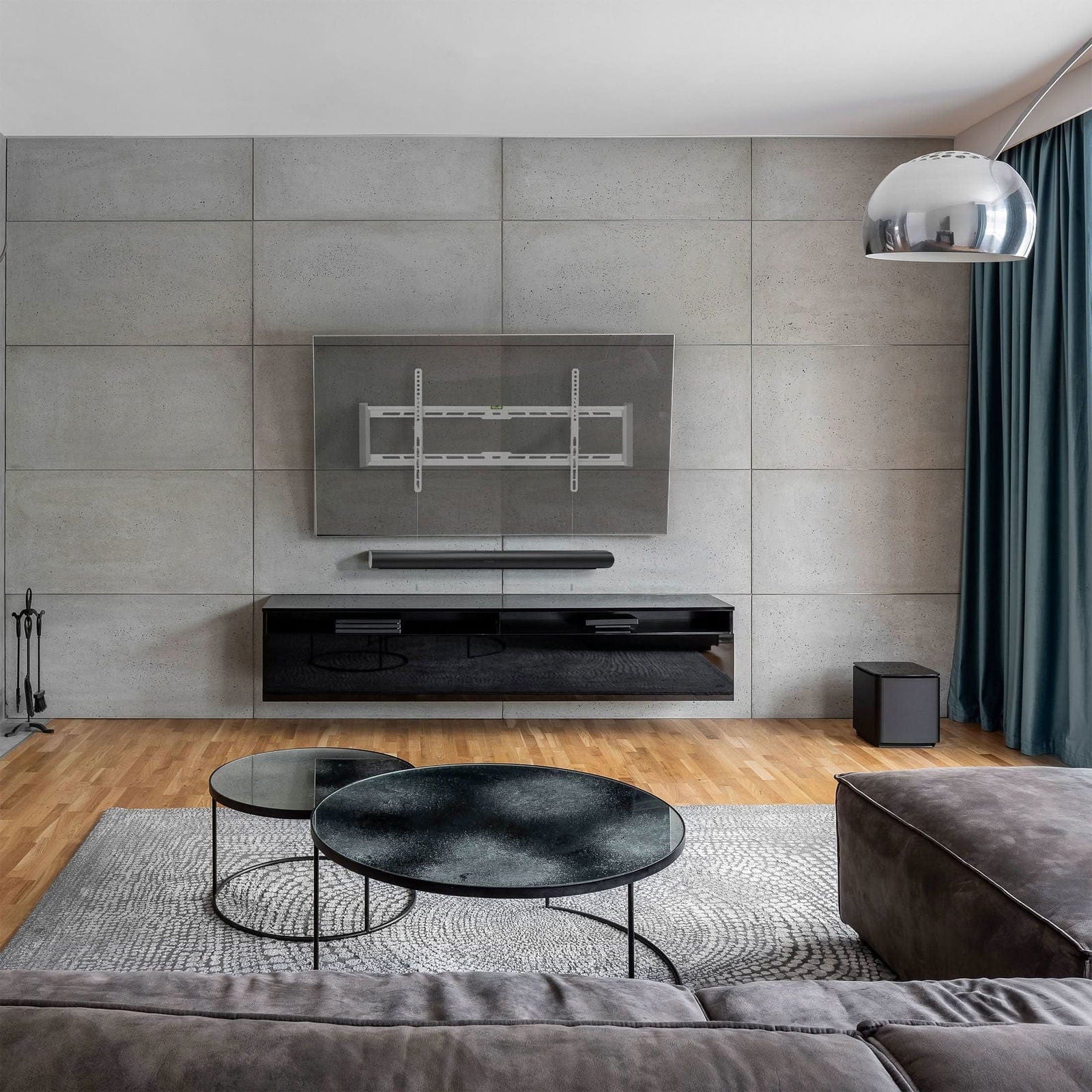 Grey tv wall mount store