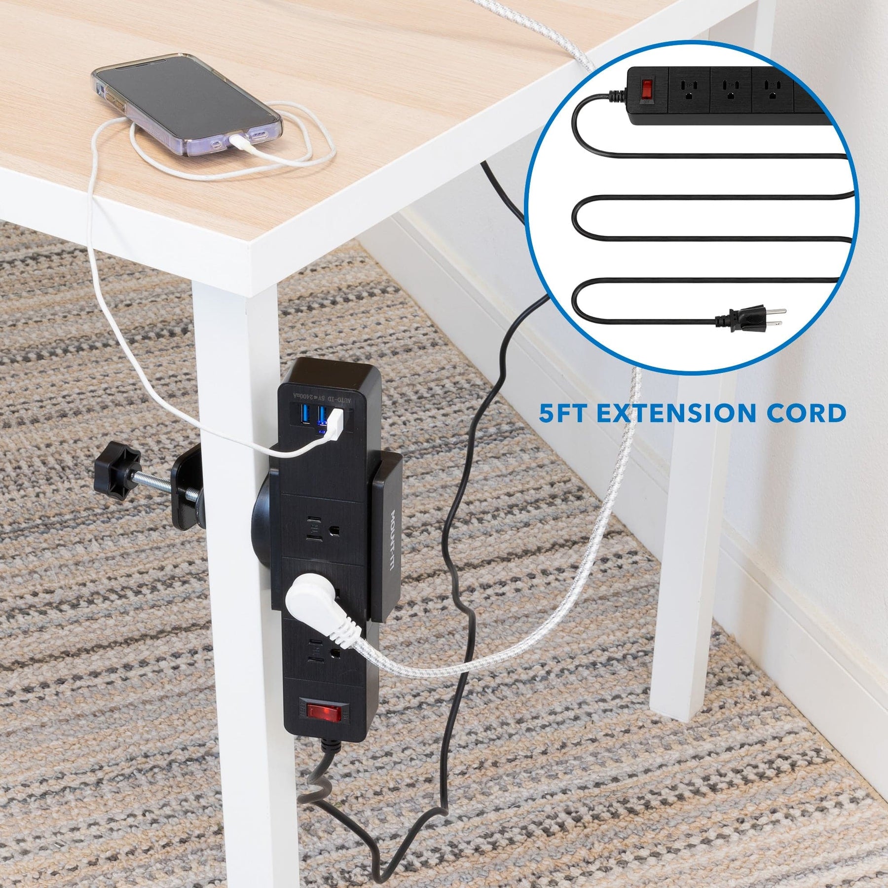 Desktop Power Strip – Mount-It!