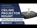 Universal Projector Ceiling Mount - White – Mount-It!