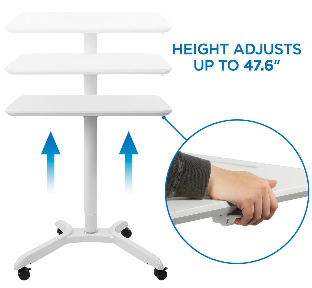 Sit/Stand Mobile Laptop Cart – Mount-It!