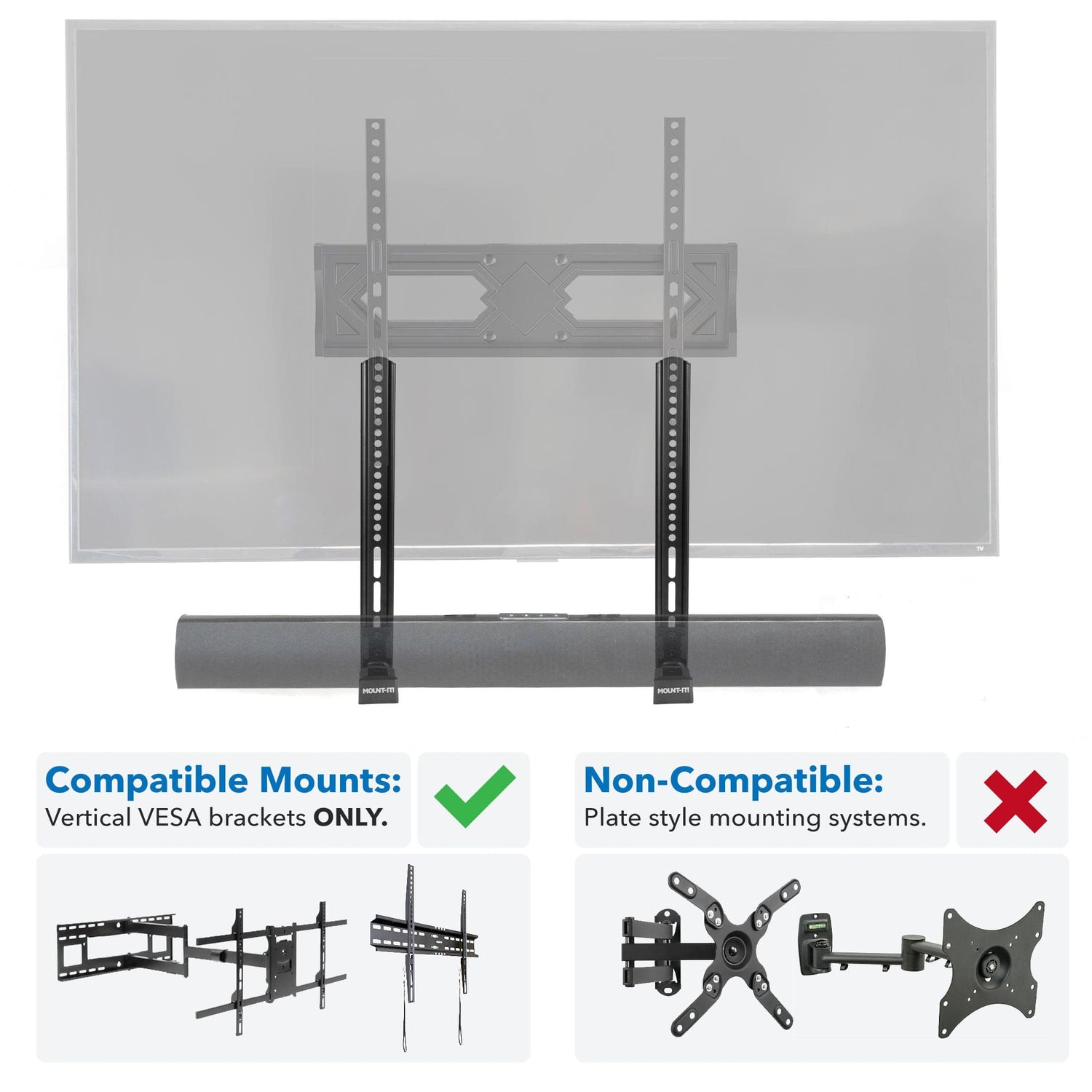 Universal Soundbar Mount Brackets for TV and Wall Installation – MI ...